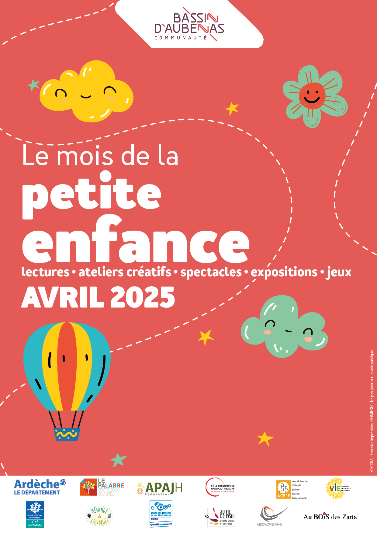 Le mois de la Petite Enfance – avril 2025 – Communauté de Communes du Bassin d'Aubenas