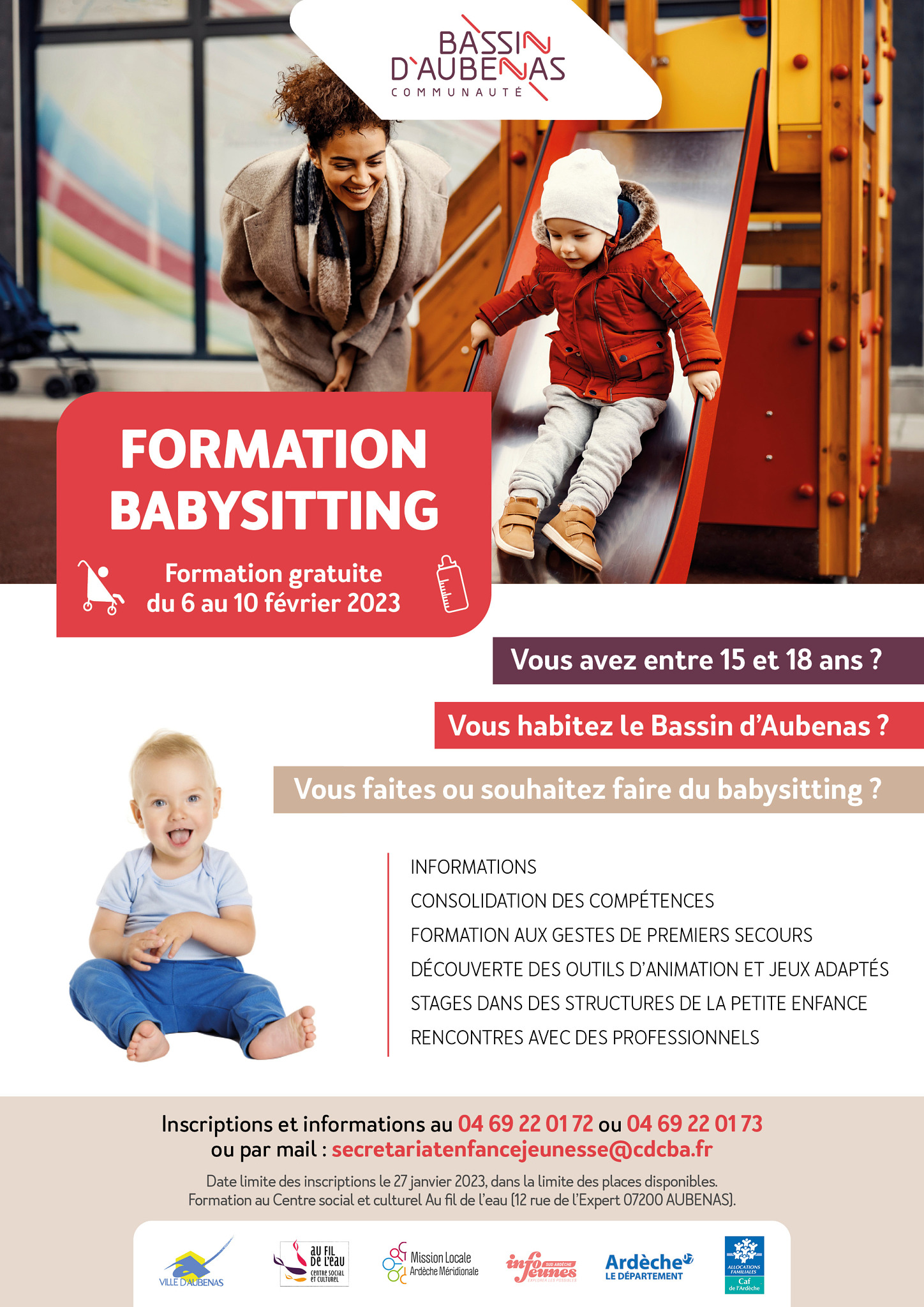 Formation baby-sitting du 6 au 10 février 2023 – Communauté de Communes ...